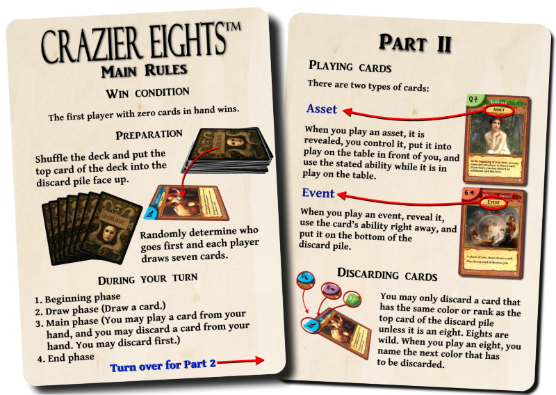 New Rules Card (Updated 3-1-2020) | Crazier Eights