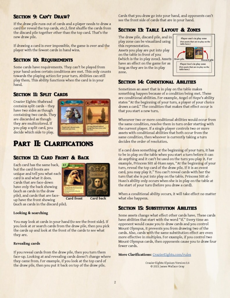 New Rules Document | Crazier Eights